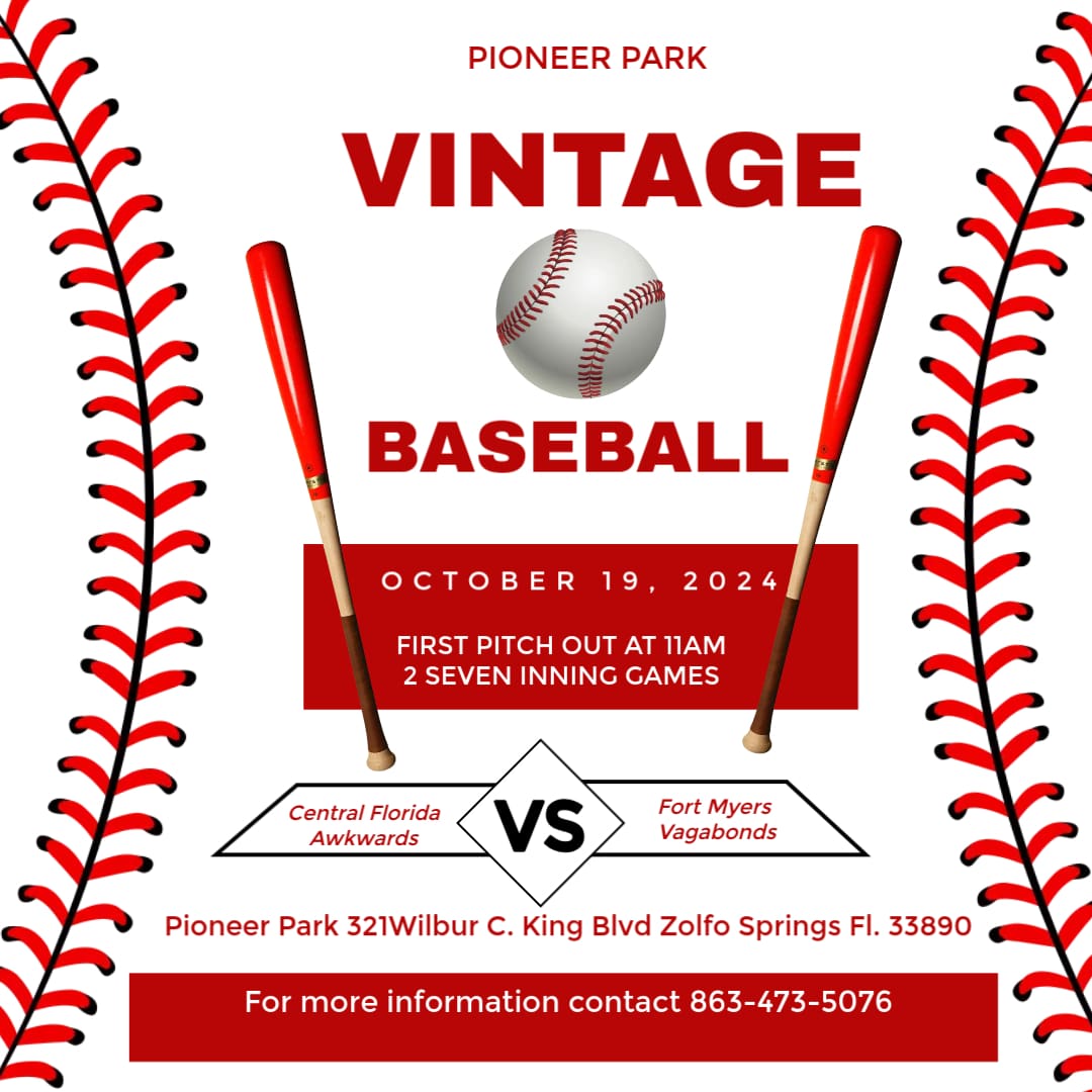 Vintage Baseball Game | Hardee County Board of County Commissioners