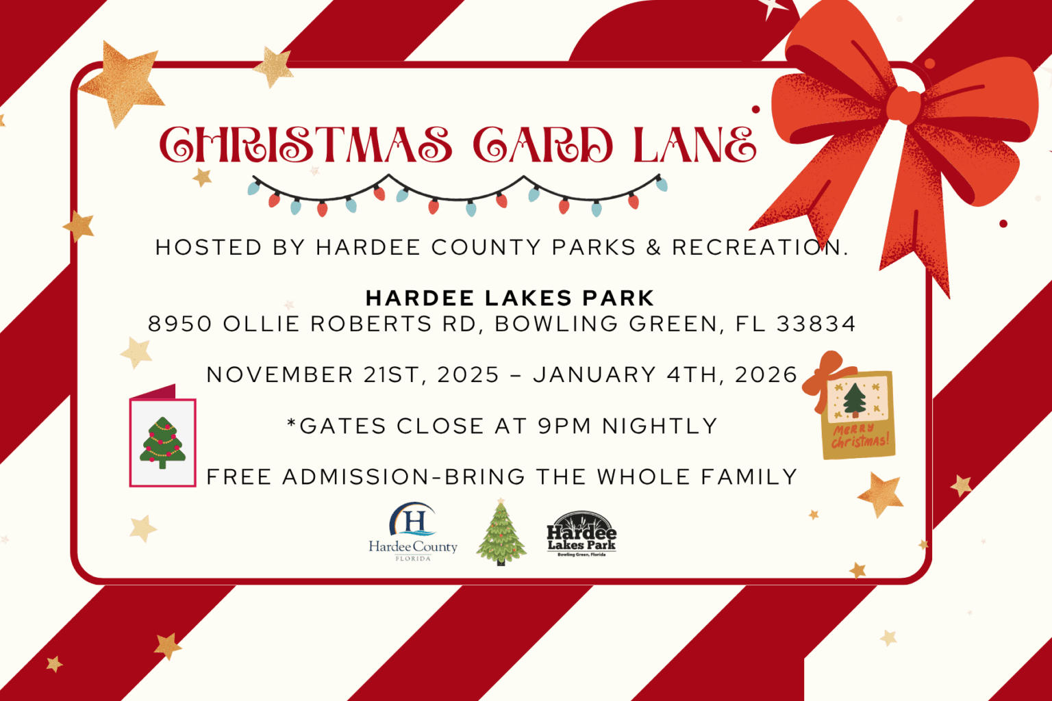 Christmas Card Lane | Hardee County Board of County Commissioners